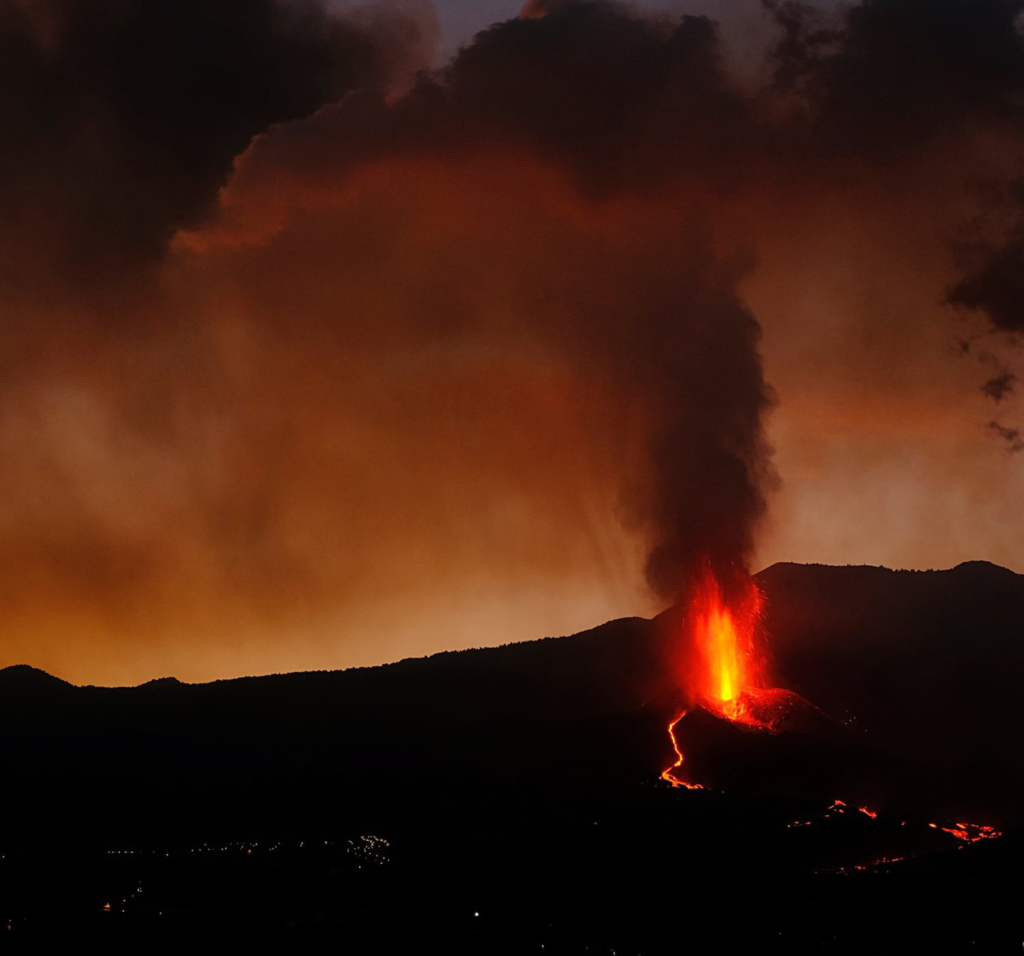 Lava burns through an island in the Atlantic as volcanic eruptions ...
